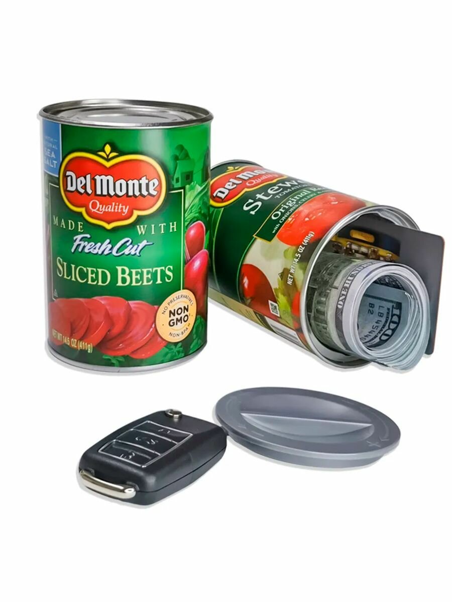 Тайник Консервная банка кукурузы / Жестяная банка с консервами бутафория