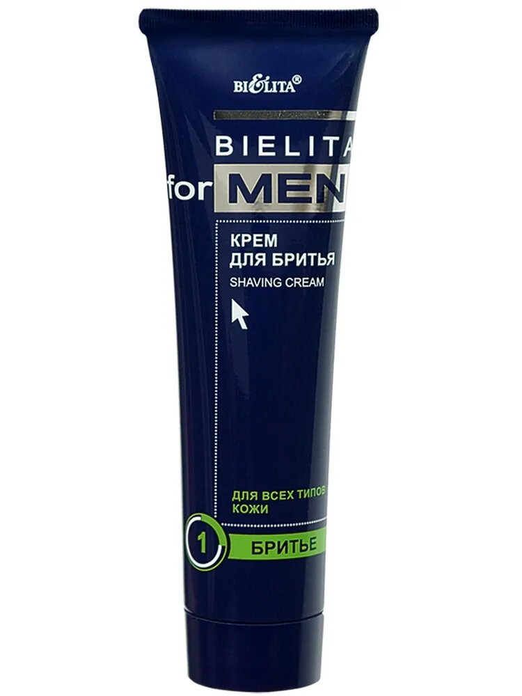 Белита Крем для бритья BIELITA FOR MEN для всех типов кожи 100 мл