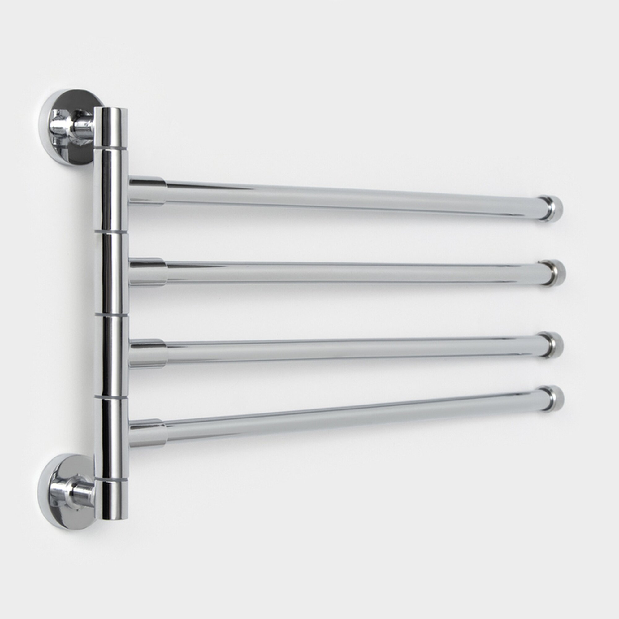 Держатель для полотенец Accoona A121-4, металл, 4 поворотные панели, крепление шурупами