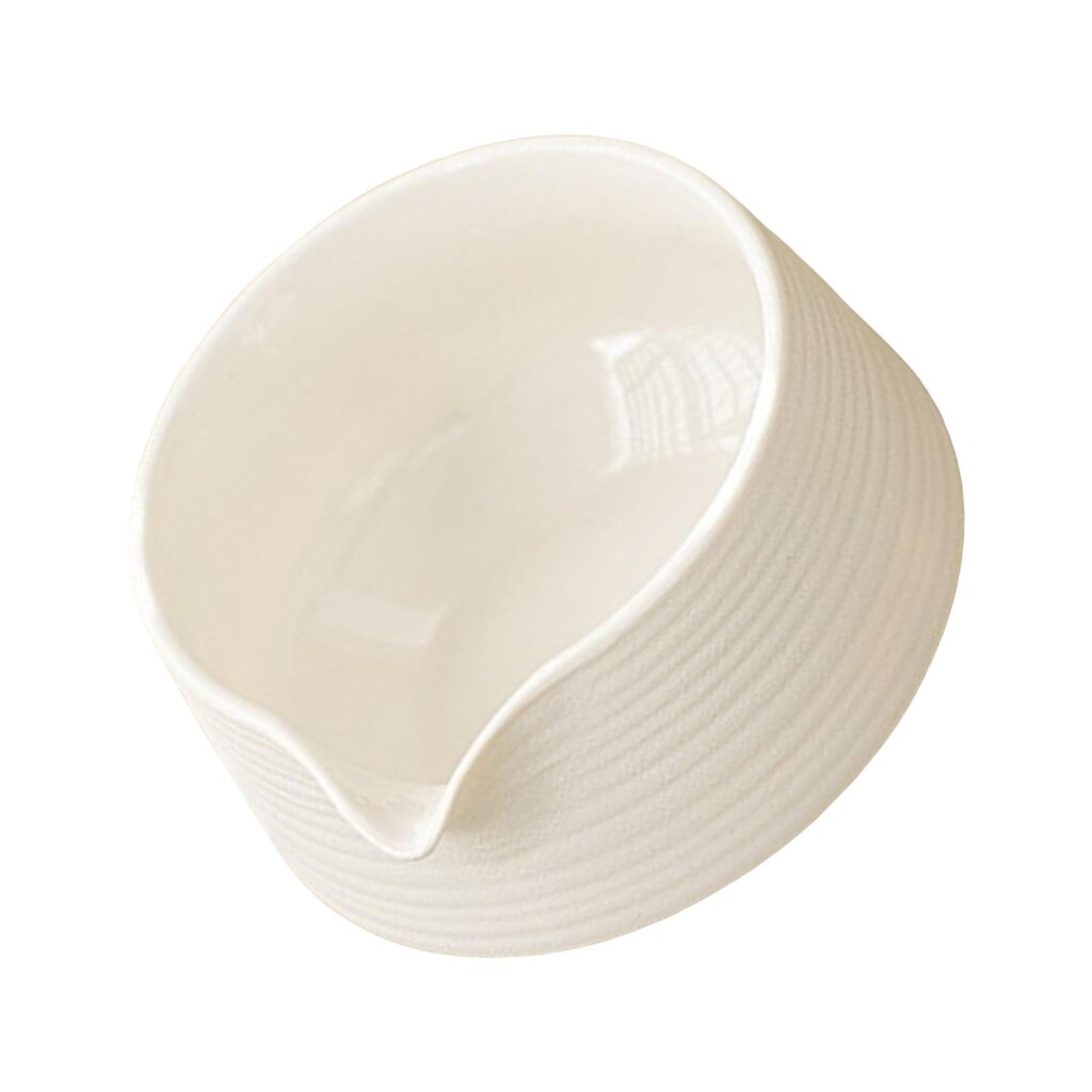 Белая Керамическая Чаша Матча 500 МЛ Для Японской Чайной Церемонии Essential С Эргономичным Дизайном, Чашка Для Чая Большой Емкости