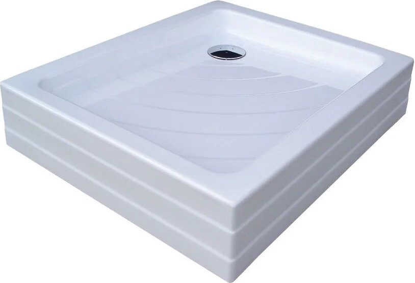Поддон для душа Ravak Kaskada Aneta PU 90x75 см, прямоугольный, пластиковый, средний