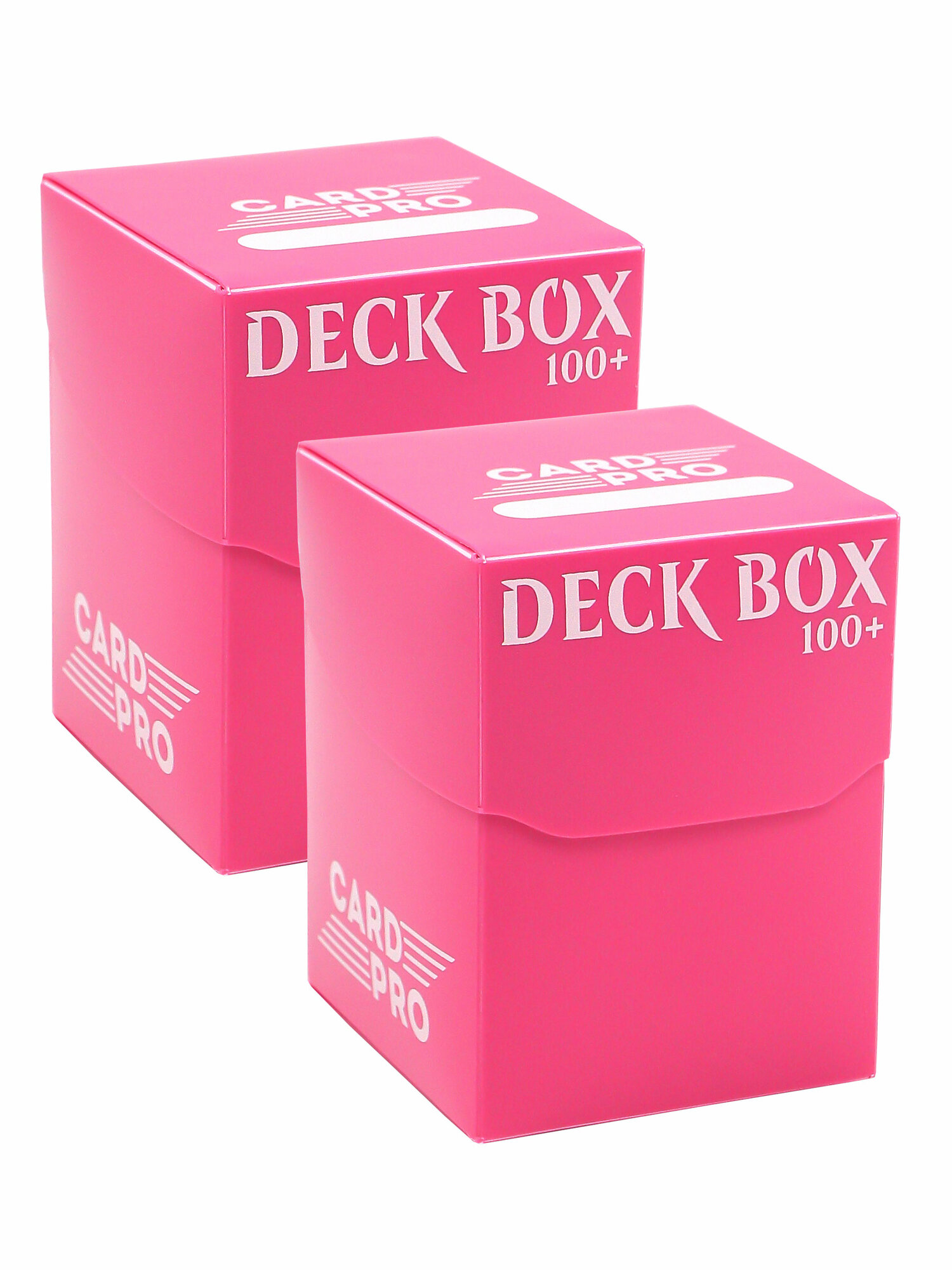 Пластиковая коробочка Card Pro вертикальная Розовая 100+ карт 2 шт. - для карт K-Pop, MTG, Pokemon