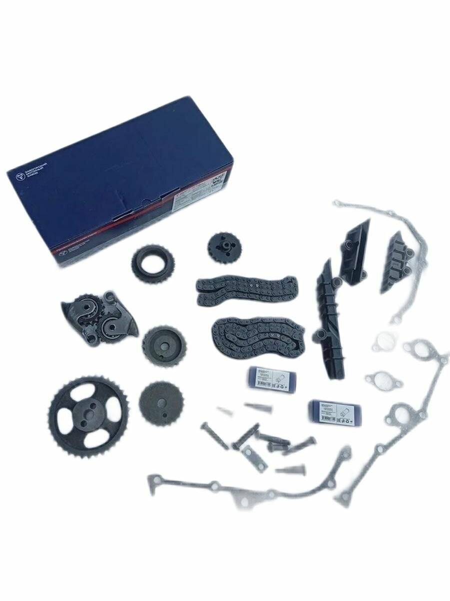 Ремкомплект привода грм уаз дв. змз- 406,409, 40904, 40524,40525 ГАЗ Евро-3 (полный: двц 72/92, звёздочки) / 406.3906625-10 (усиленный для инжект двигателя)