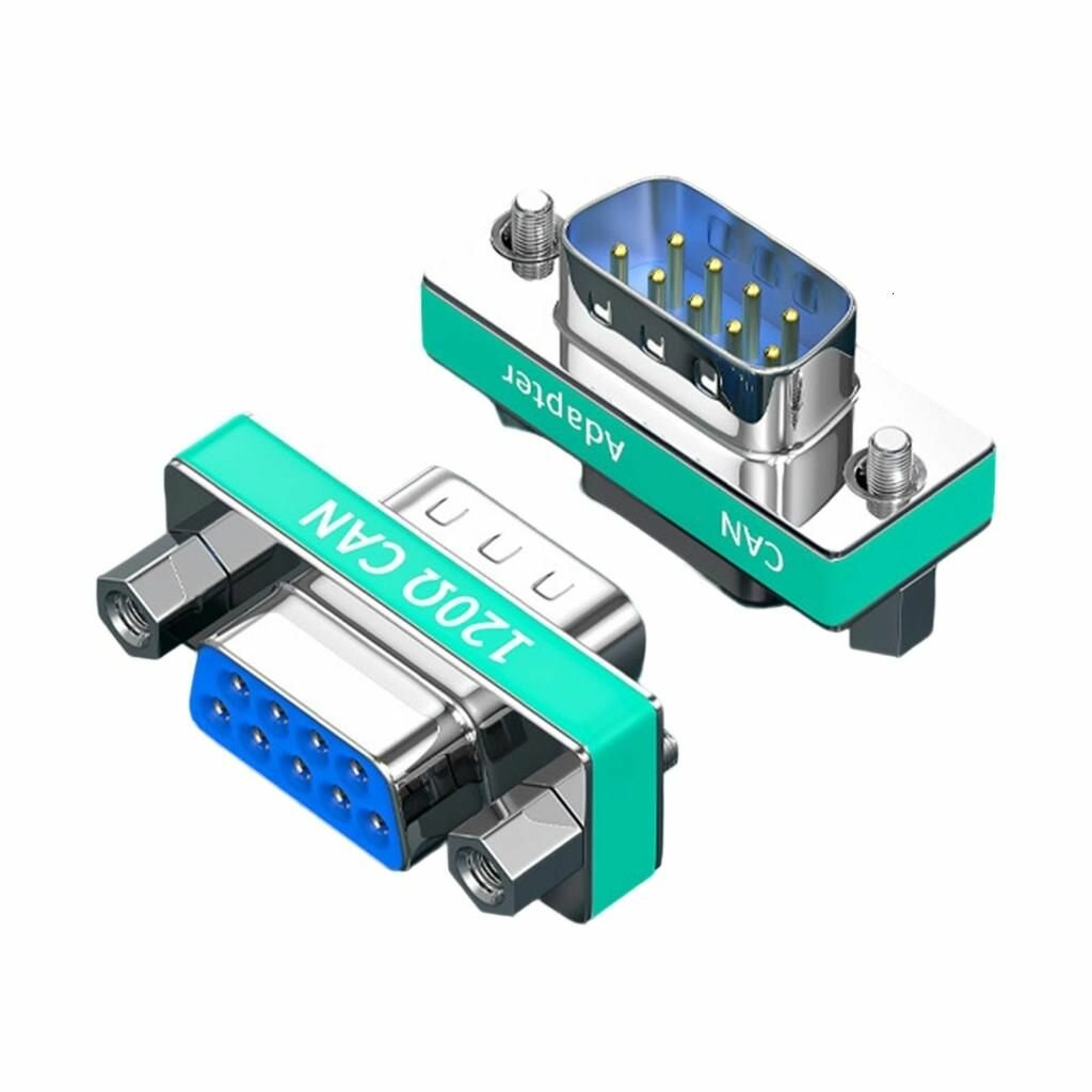 Пара разъемов DB9pin, оптимизированных для CAN Bus, металлическая конструкция, простая установка, - Мужская орбита