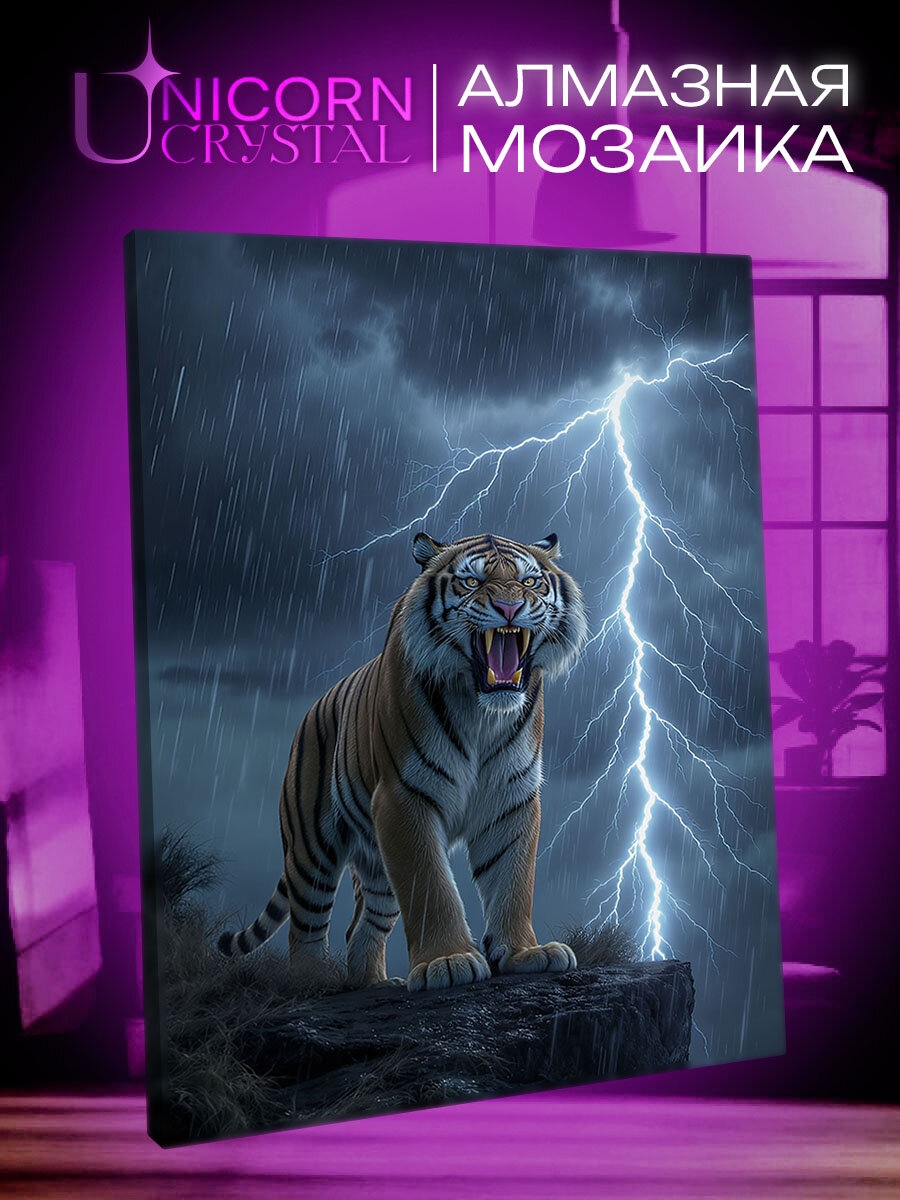 Алмазная мозаика Тигр