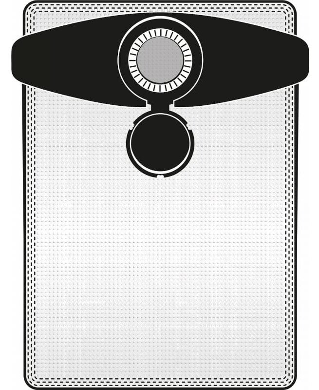 Мешок для пылесоса DAEWOO / Дэу DAVC 40TB многоразовый фильтр, вертикальное расположение, синтетический, 56л, 1шт. / товары для дома