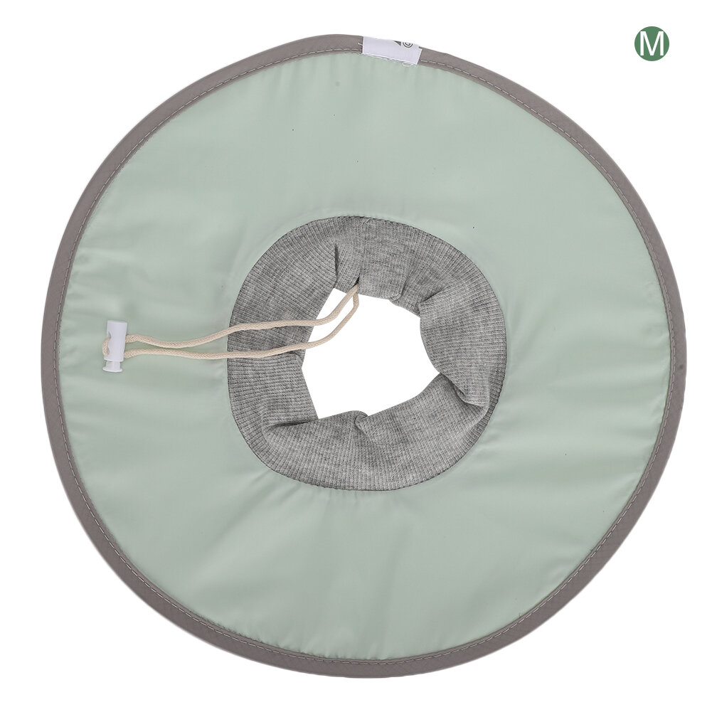 Pet Cat Anti Licking Elizabethan Elizabeth Collar Recovery Lightweight Breathable Water Resistant Protective Bite Collar(M )