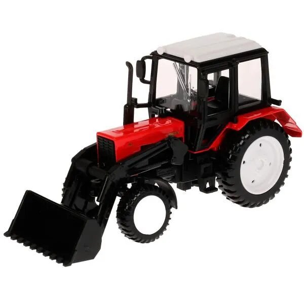 Трактор Технопарк МТ3 Беларус красный 11см, без света И звука
