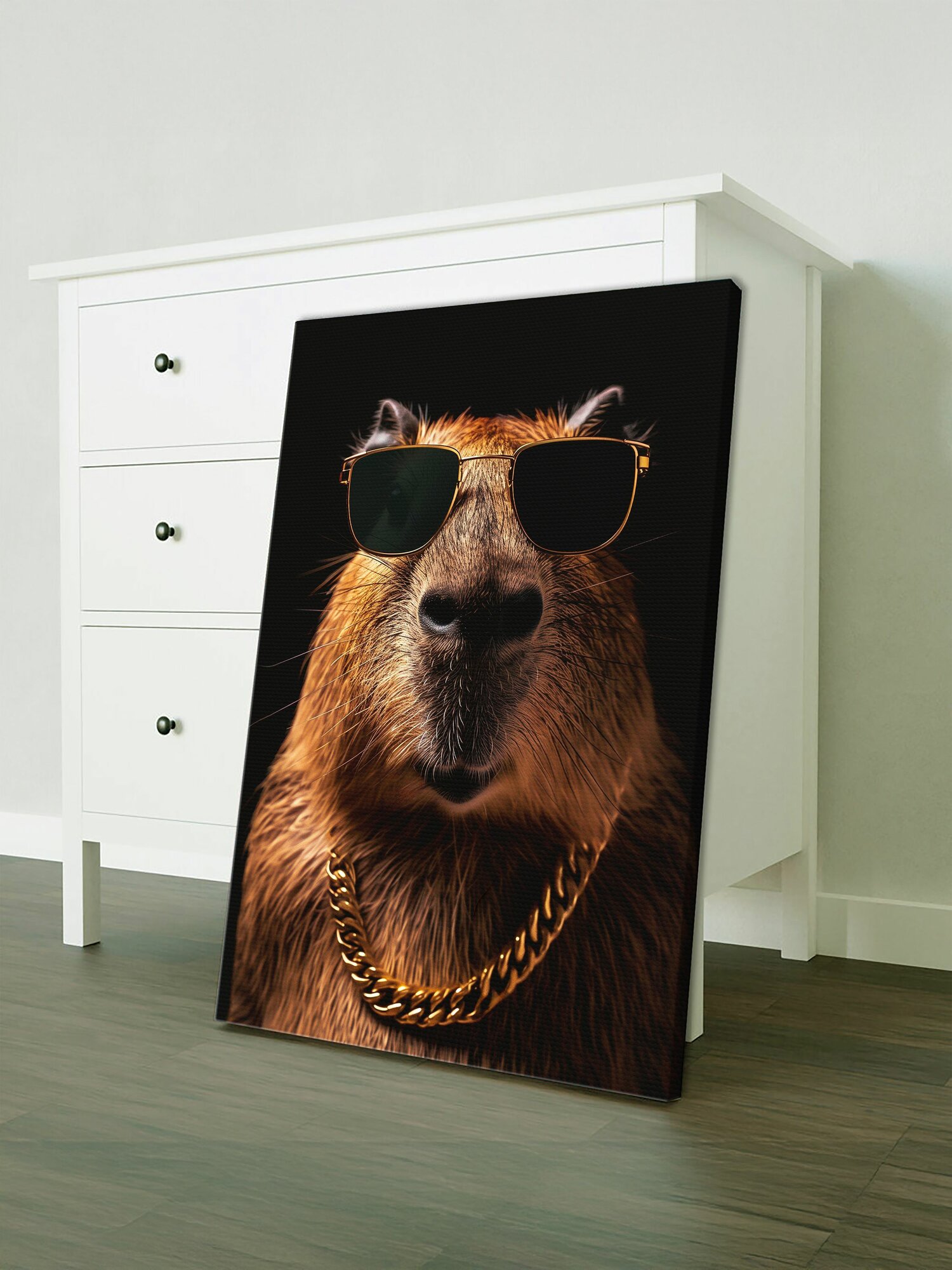 Картина милая капибара 60*40