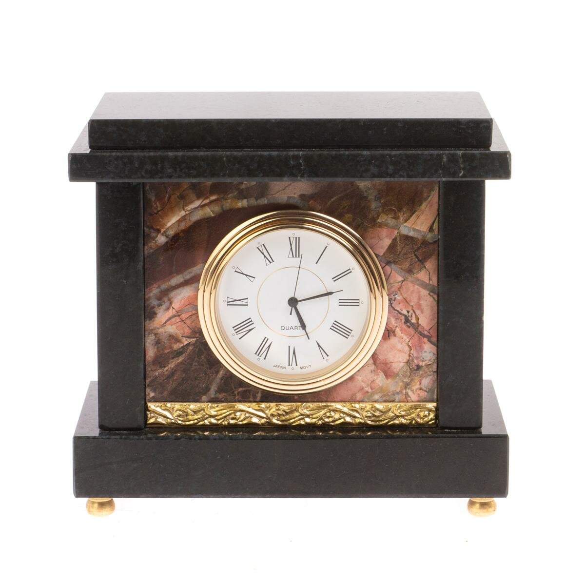 Часы из натуральной яшмы