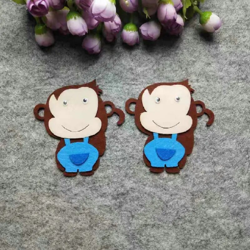 Фетровые наклейки Т-N животные 2pcs monkey