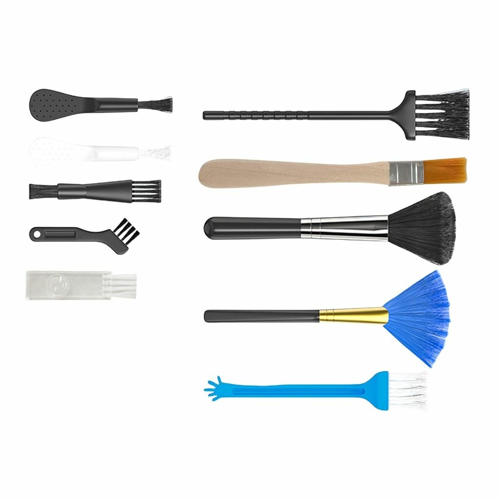 Многофункциональный инструмент для удаления пыли мягкой щеткой из 10 частей в наборе