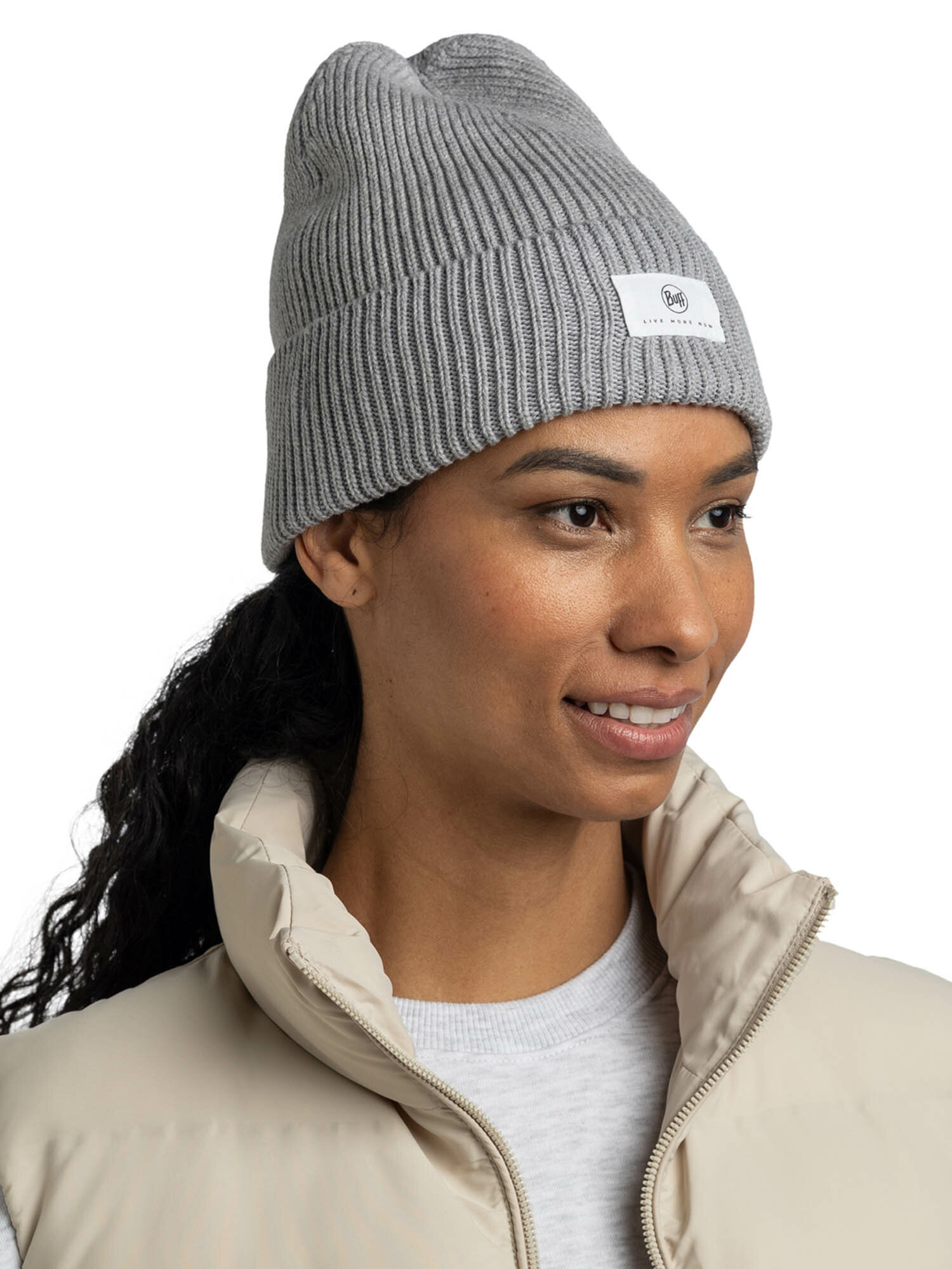 Шапка Buff Knitted hat drisk для взрослых и детей, размер OneSize, серый — фото 1