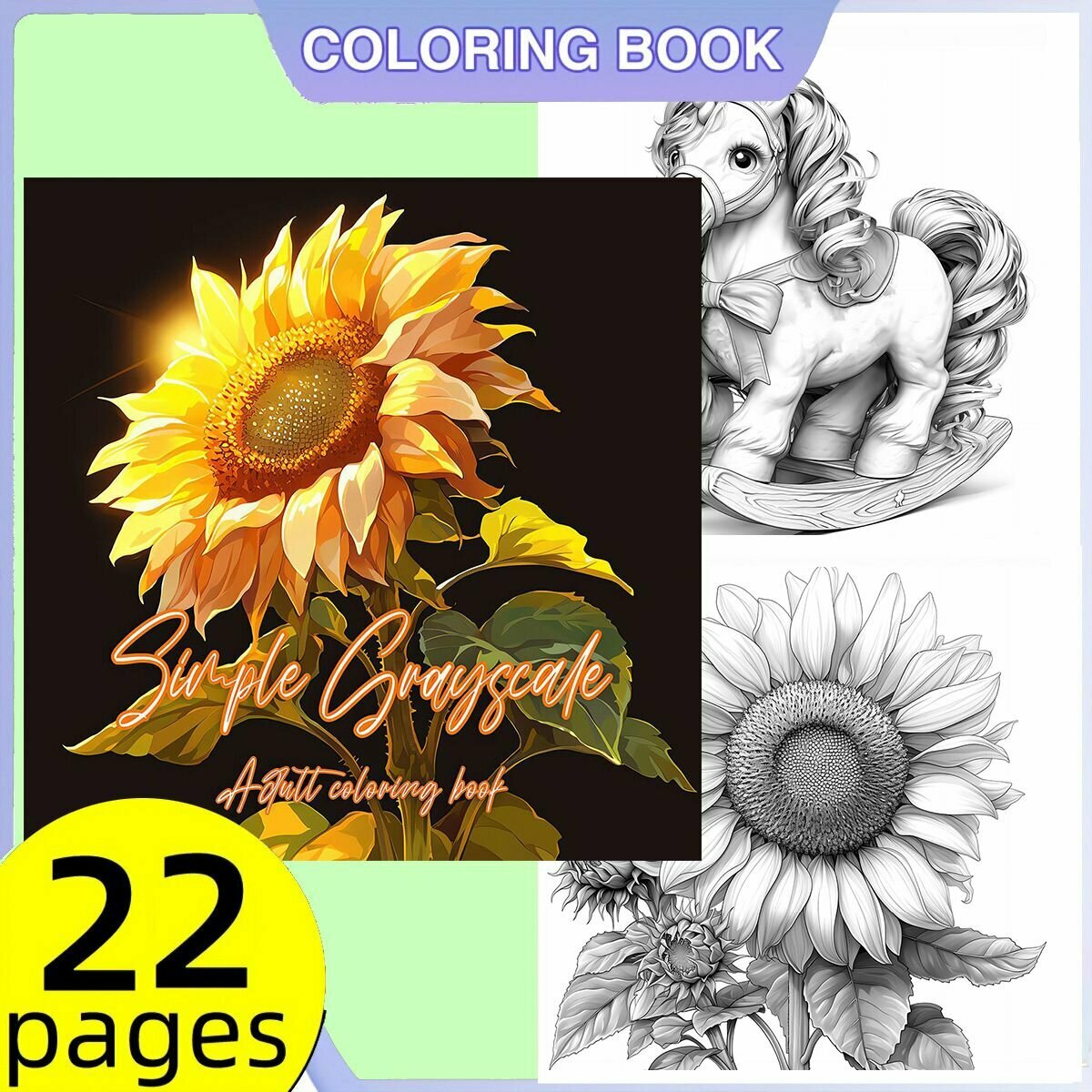 Книга для раскрашивания арт-раскраска для детей и взрослых Творчество, вдохновение и отдых