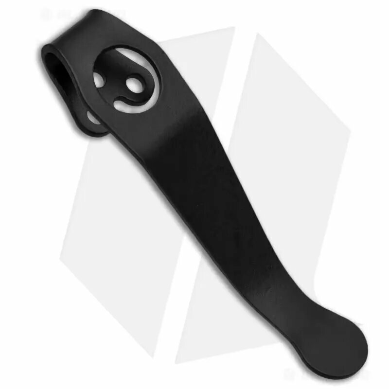 Карманный клипса для ножей Spyderco из титанового сплава Черный, Black