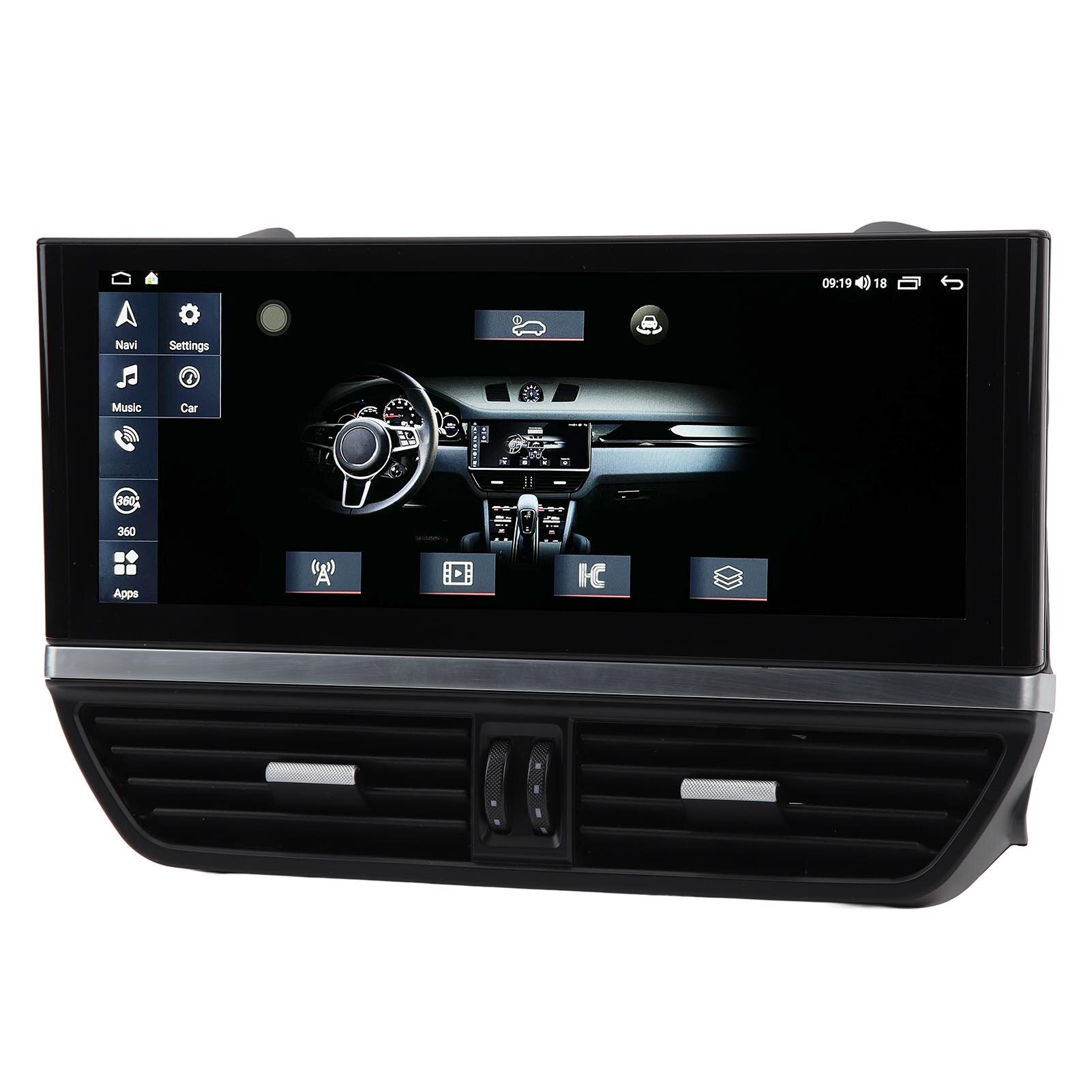 12,3-дюймовый автомобильный мультимедийный плеер, беспроводной Carplay HD с сенсорным экраном, GPS-навигация, замена для Cayenne 92A 2010–2015 4 + 64G