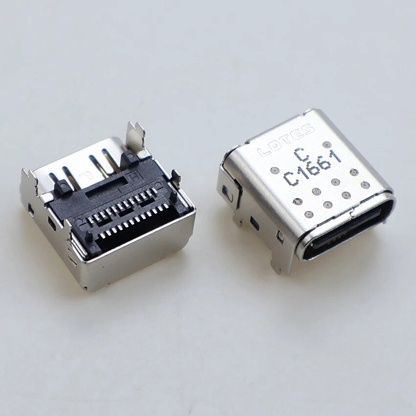2шт USB Type-C 24P Разъем, Цвет: E
