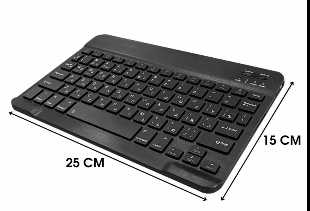 Беспроводная блютуз клавиатура для планшета, ПК, телефона, телевизора