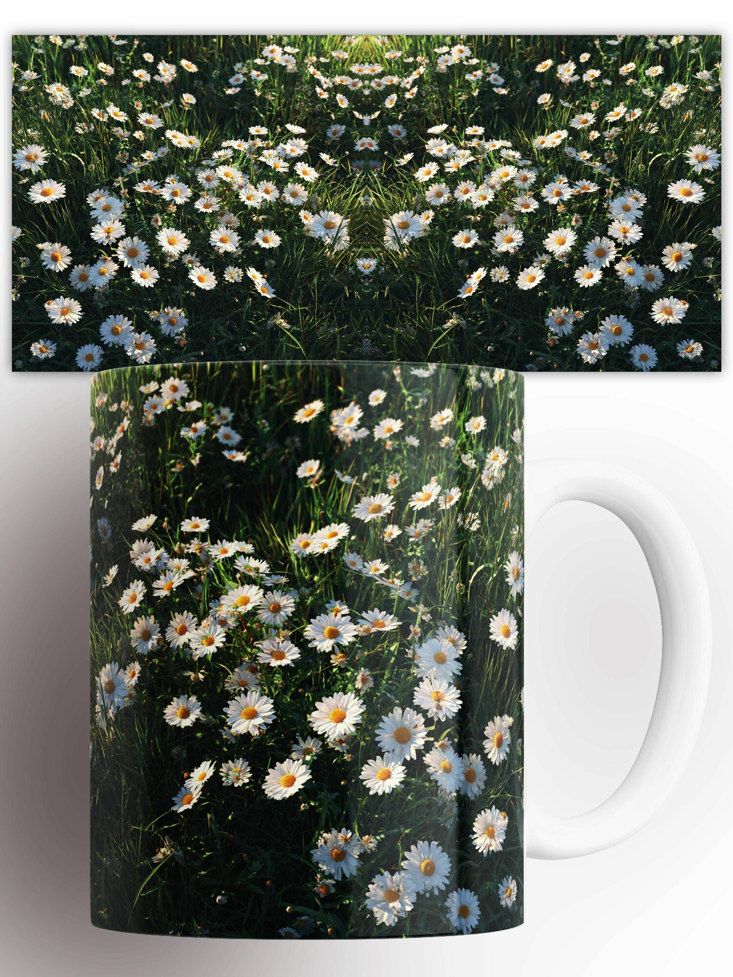 Кружка Цветы ромашки 330 мл