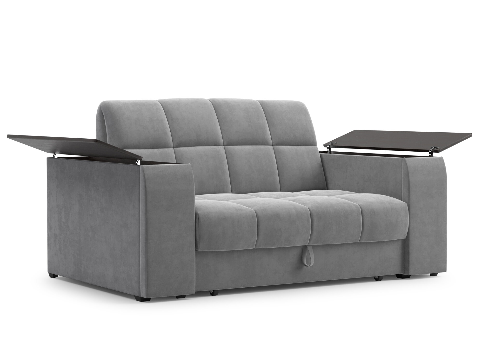 Диван-кровать Флай, аккордеон, с ортопедическим основанием, подлокотники короб+короб, 120*200, съемный чехол, велюр.