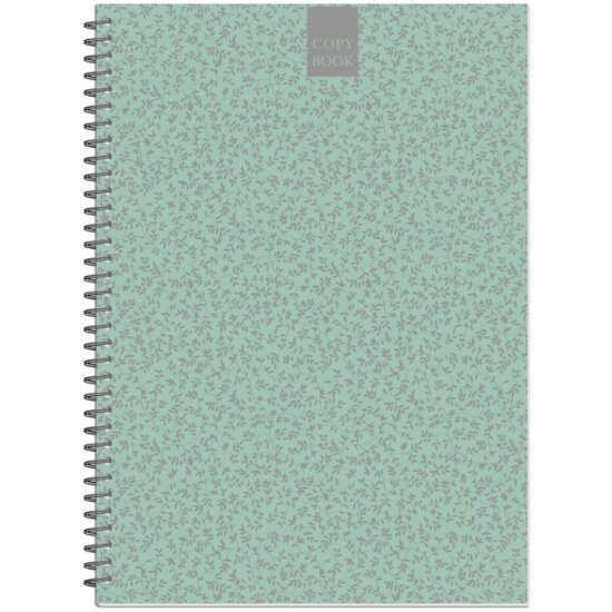 Бизнес-тетрадь Attache А4,96л, точка, греб, обл. глянц. лам. Fleur Мята