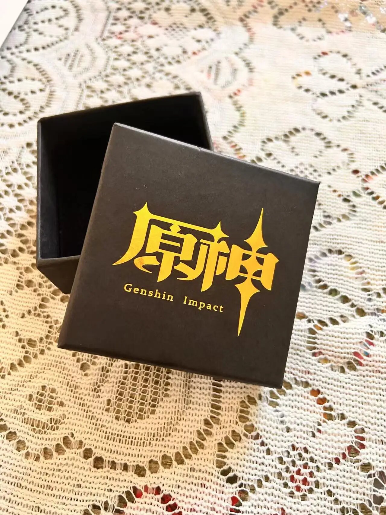 Косплей ожерелье Genshin Impact, черный бокс
