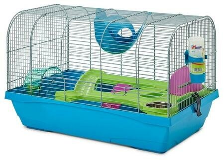 SAVIC BRISTOL 59 см х 38 см х30 см клетка для грызунов серебро голубая