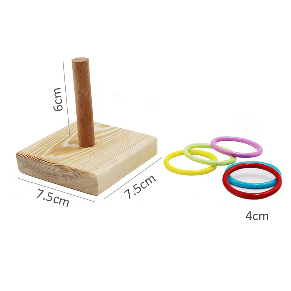 Укладочное кольцо, игрушка-птица, трюк с птицами, настольная игрушка, маленькие кольца, набор игрушек для попугаев