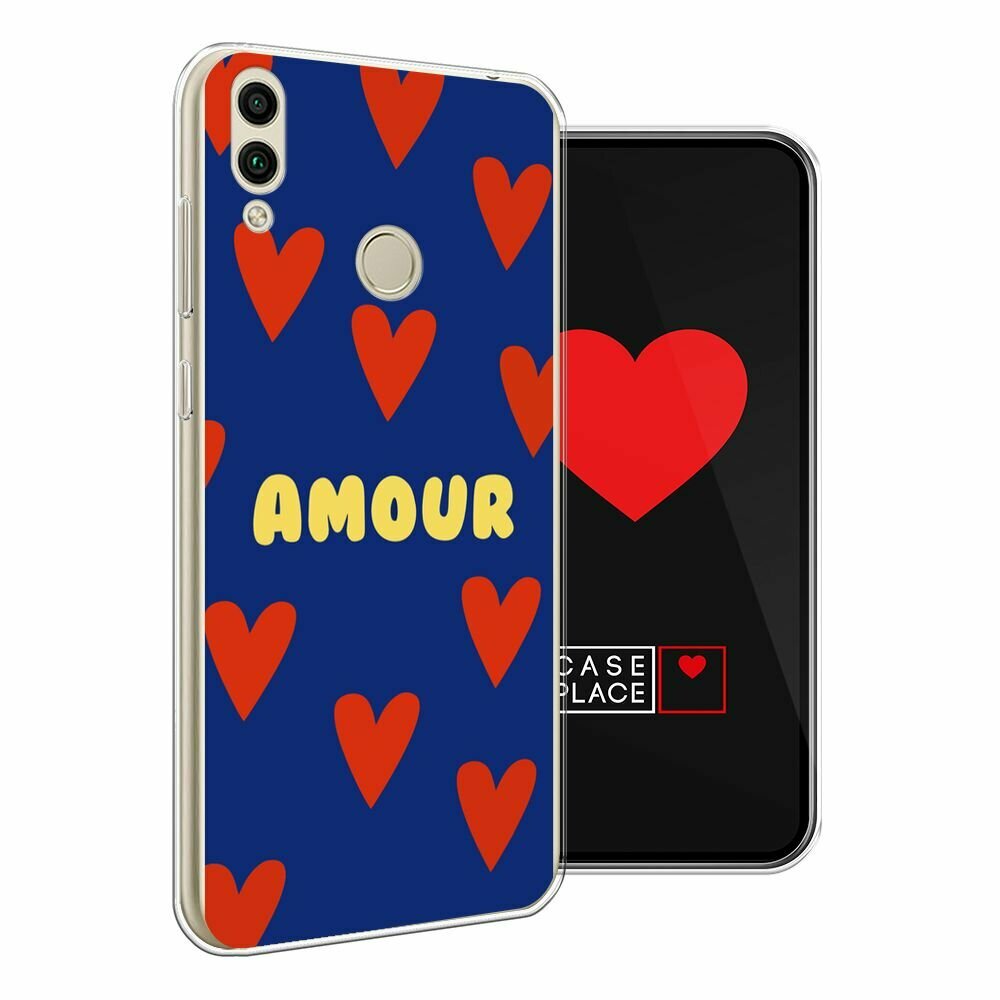 Чехол на Honor 8C / Хонор 8С с принтом "Amour art - 14 февраля" — фото 1