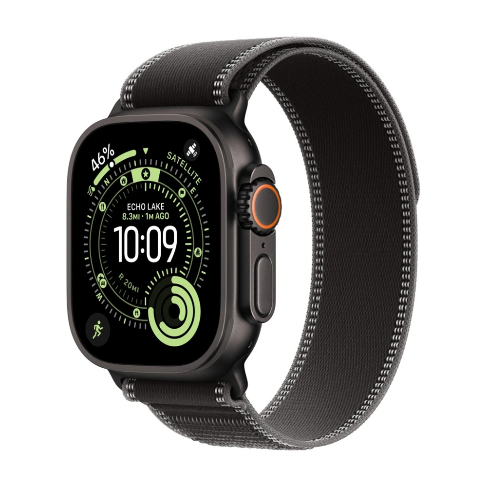 Умные часы Apple Watch Ultra 3 49mm Black Titanium Case with Black/Charcoal Trail Loop S/M