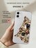 Чехол на Apple iPhone 11 / Айфон 11 с принтом "Любопытный кот", прозрачный