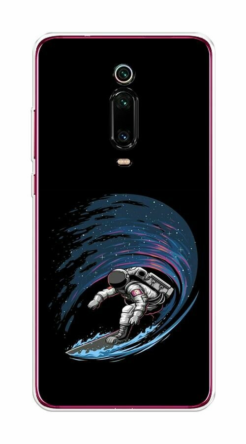 Чехол на Xiaomi Redmi K20/K20 Pro/Mi 9T/9T Pro / Сяоми Редми К20/K20 Pro/Mi 9T/9T Pro с принтом "Космонавт на серфе"