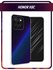 Силиконовый чехол на Honor X8c / Хонор X8c с принтом "Синий карбон"