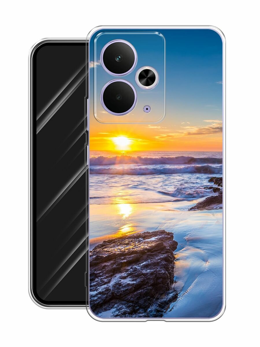 Силиконовый чехол на Realme 14T / Реалми 14Т с принтом "Восход 6" — фото 1