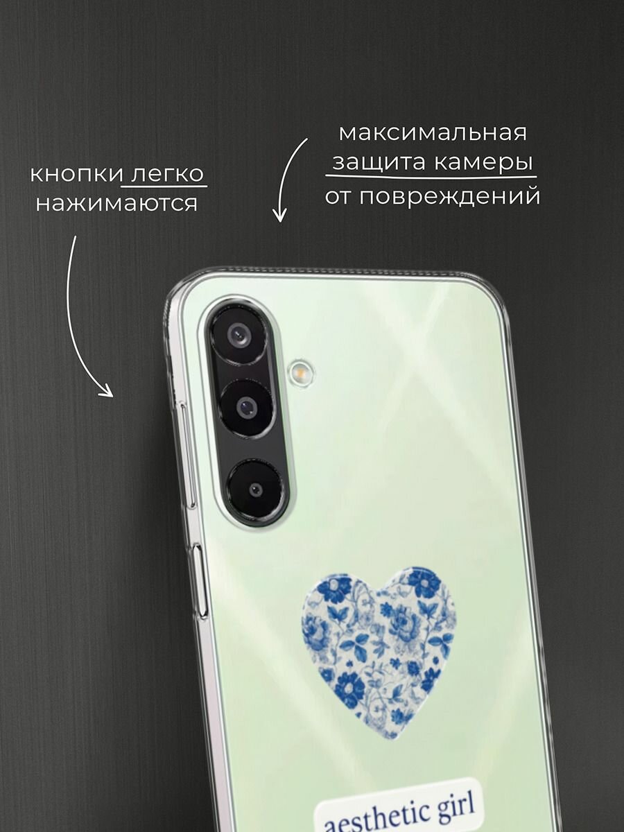 Чехол на Samsung Galaxy M16 / Самсунг Галакси М16 с принтом "Aesthetic girl" — фото 1