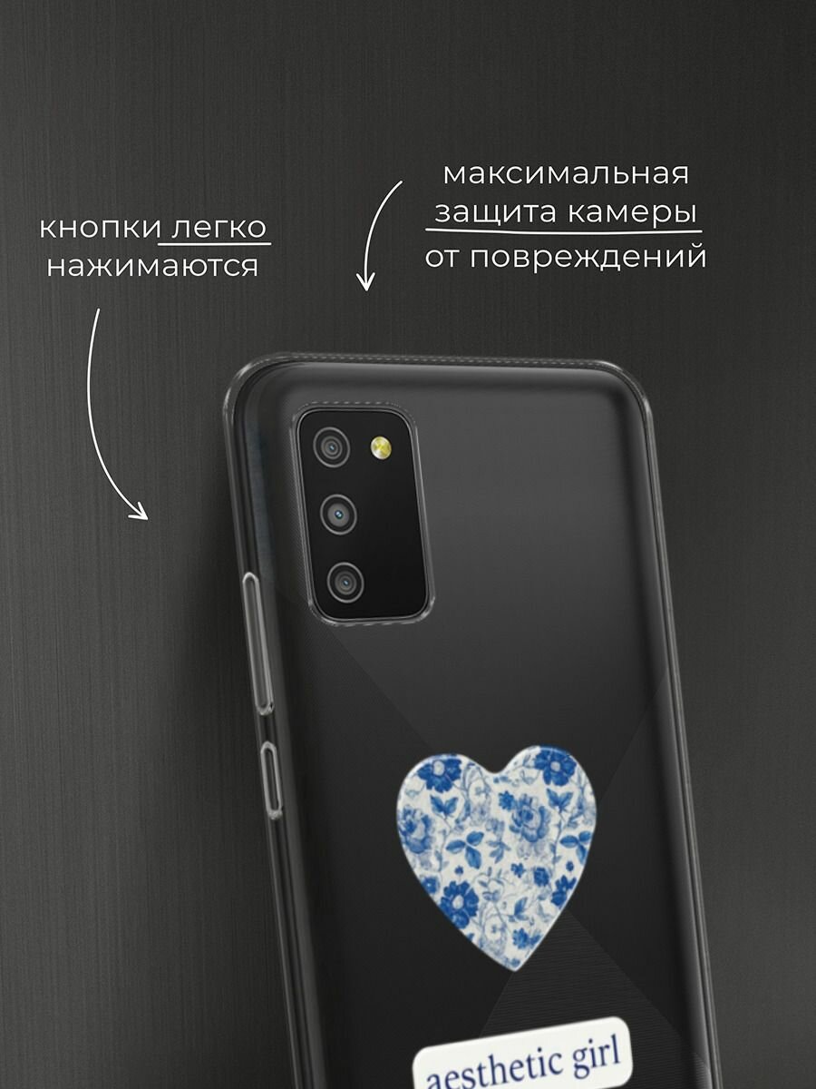 Чехол на Samsung Galaxy A02s / Самсунг Галакси A02s с принтом "Aesthetic girl" — фото 1
