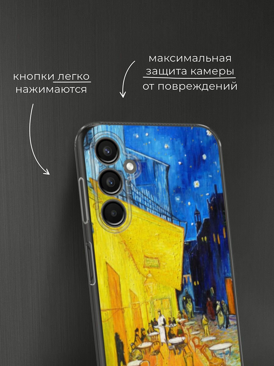 Чехол на Samsung Galaxy A24 / Самсунг Галакси A24 с принтом "Ван Гог Желтый дом" — фото 1