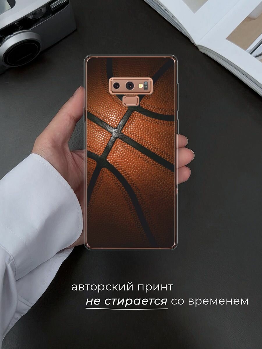 Чехол на Samsung Galaxy Note 9 / Самсунг Галакси Нот 9 с принтом "Баскетбольный мяч" — фото 1