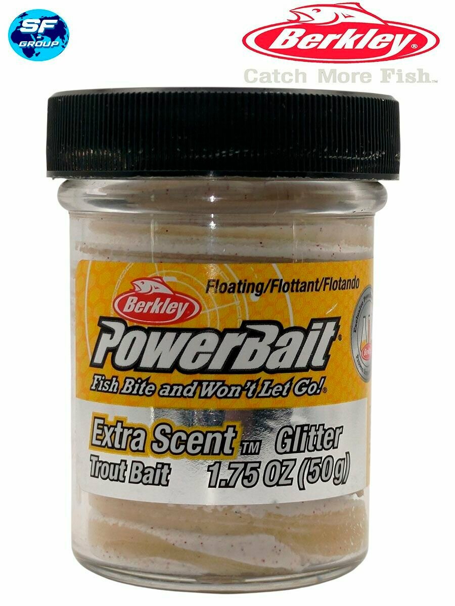 Паста Berkley PowerBait Extra Scent Trout Bait Mallow Glow Red Fik 50g