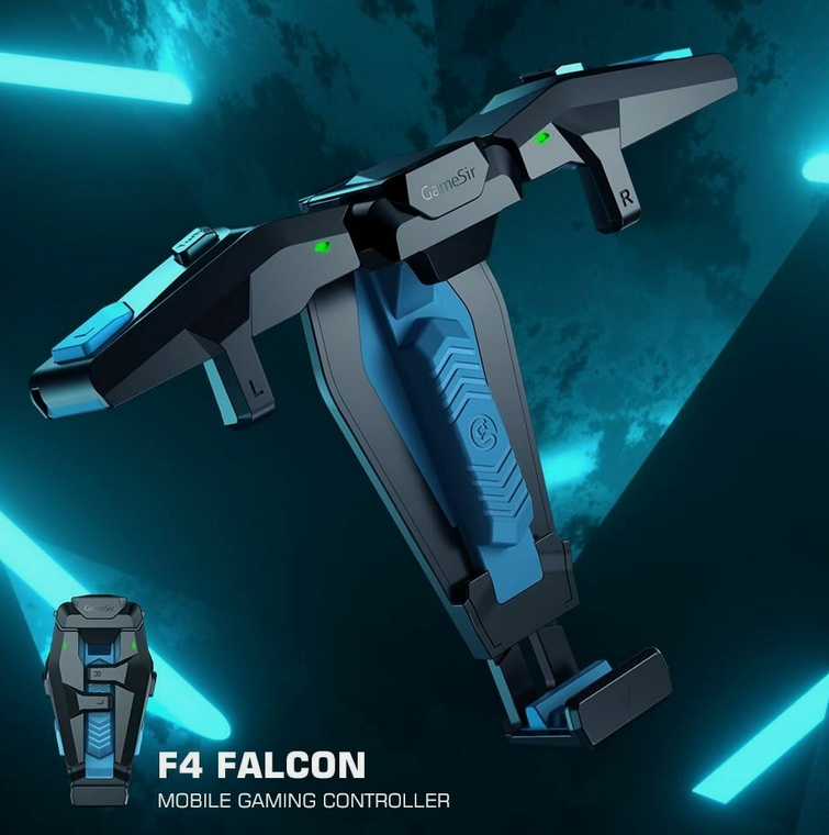 Gamesri F4 Falcon Мобильный игровый контроллер Pubg Gamepad Grip для Android / iOS iPhone