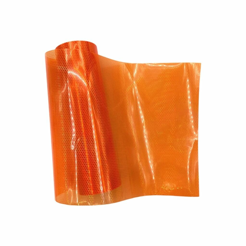 Автомобильная лазерная сотовая пленка для фар, пленка для задних фонарей-оранжевая