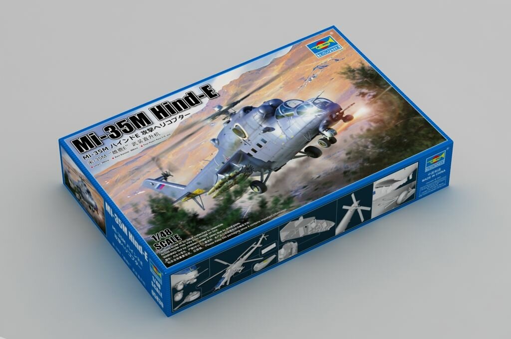 Trumpeter 05830 1:48 Mi-35M Hind-E Attack Вертолет сборки модели комплект