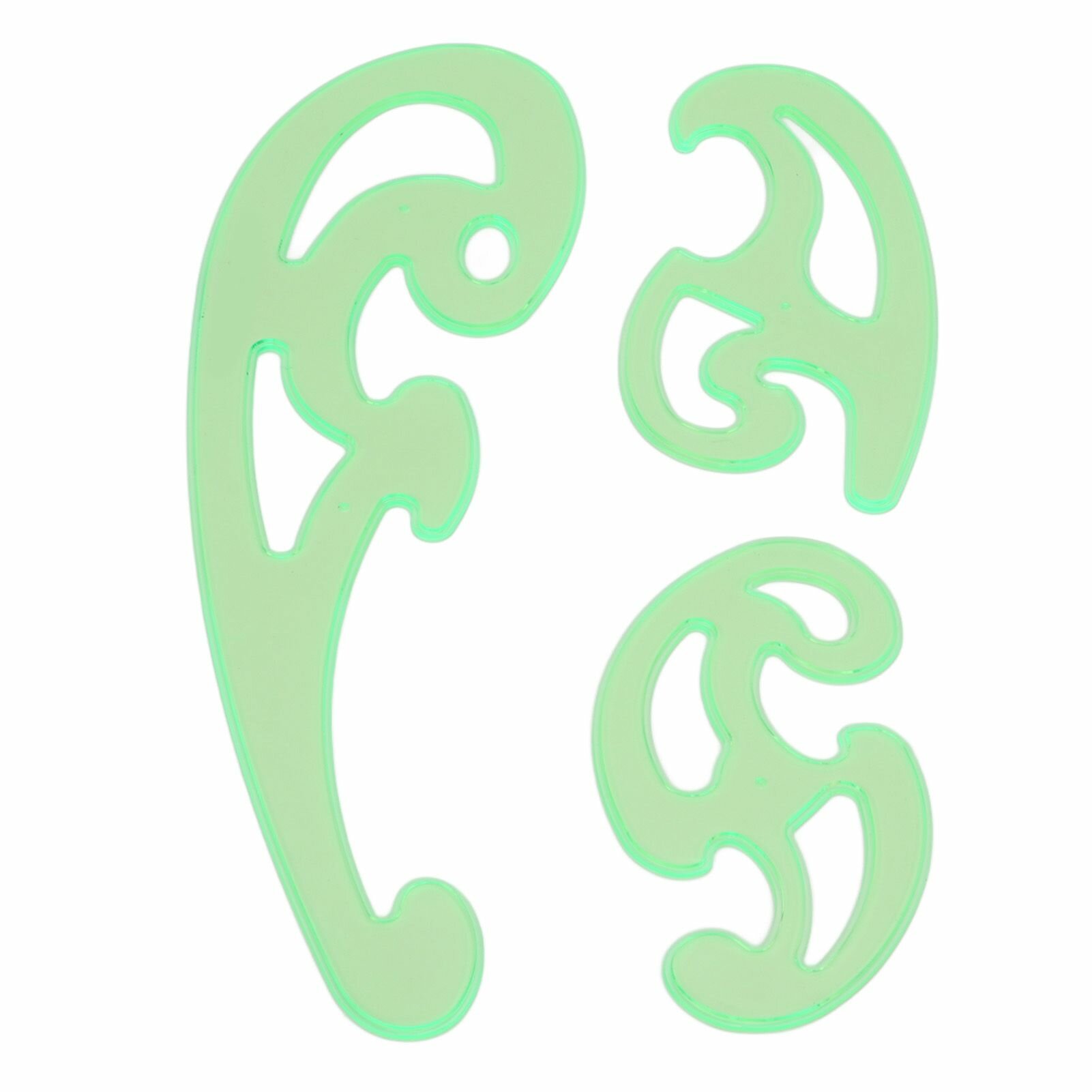 Гибкие лекала для шитья (3 шт. разной формы)