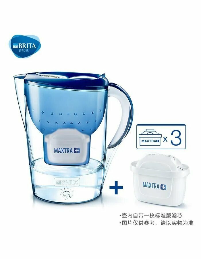 KNOW EASY-Кувшин-фильтр для воды Biran De Ocean Series (3 картриджа, темно-синий)