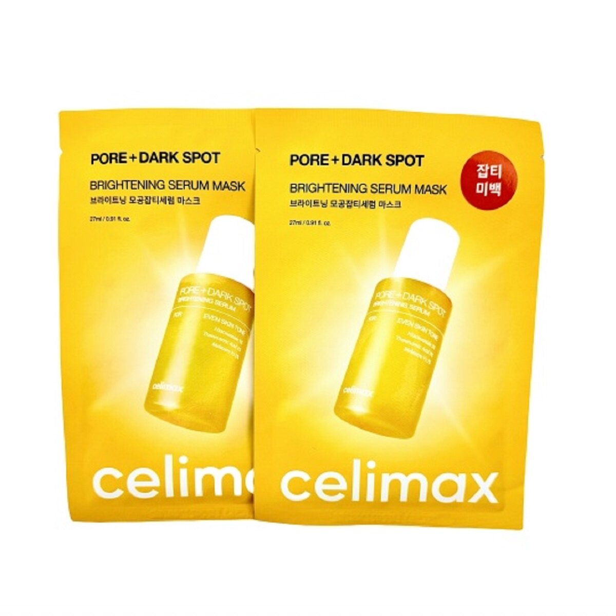 Celimax Маска для лица (2шт) Pore+Dark Spot Brightening Serum Mask