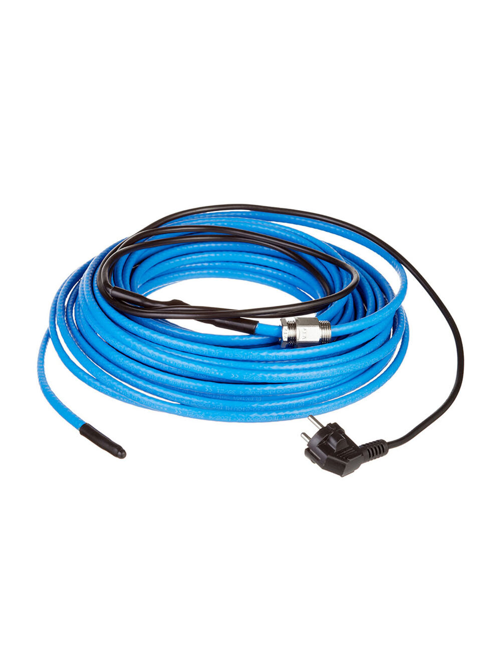 Кабель греющий для труб с питьевой водой 200 Вт 20 м с муфтой для ввода в трубу