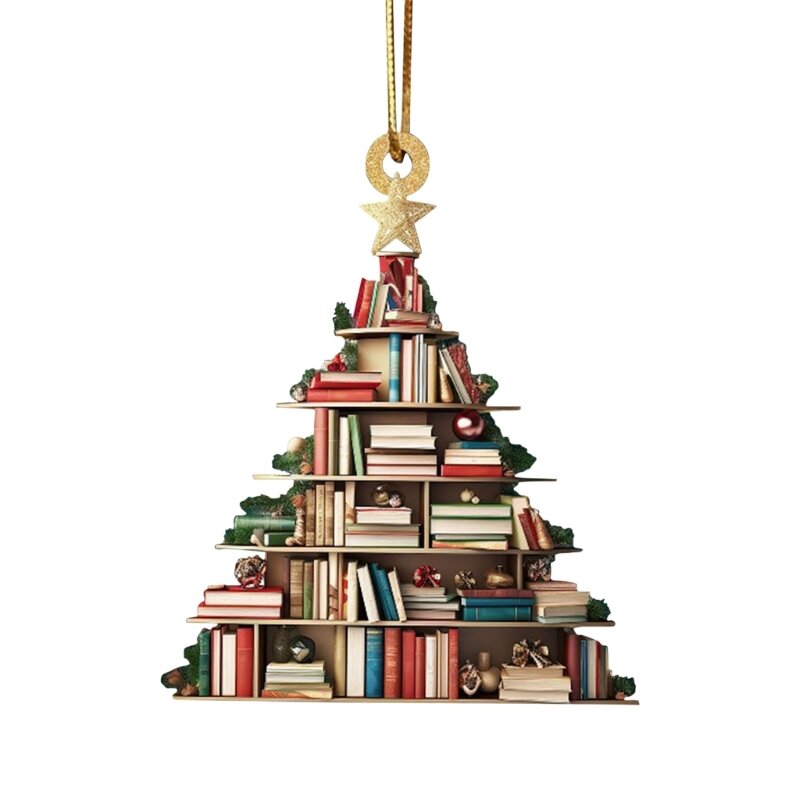 Книжный веер украшения Акриловая кофейная чашка для чтения Любовные книжные Библиотекарь в Рождественском Стиле 3