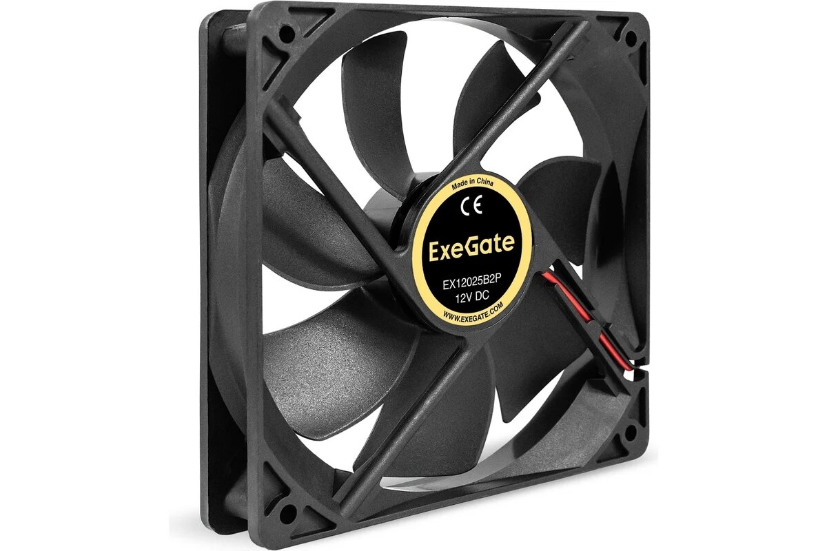 ExeGate EX12025B2P 12V DC 120x120x25 мм, 2-Ball двойной шарикоподшипник 1550RPM 25dBA