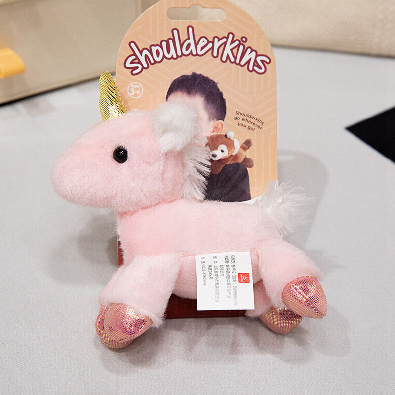 Игрушка мягкая "Панда-Енот", стоячая, с магнитом, серая, 16см