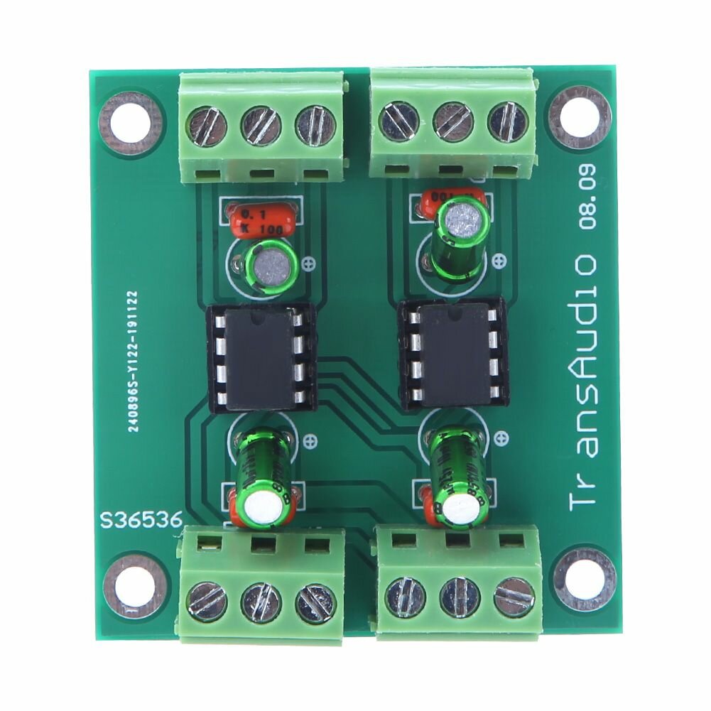 Плата балансного преобразователя, двухканальный усилитель с низкими искажениями, компоненты DRV134PA